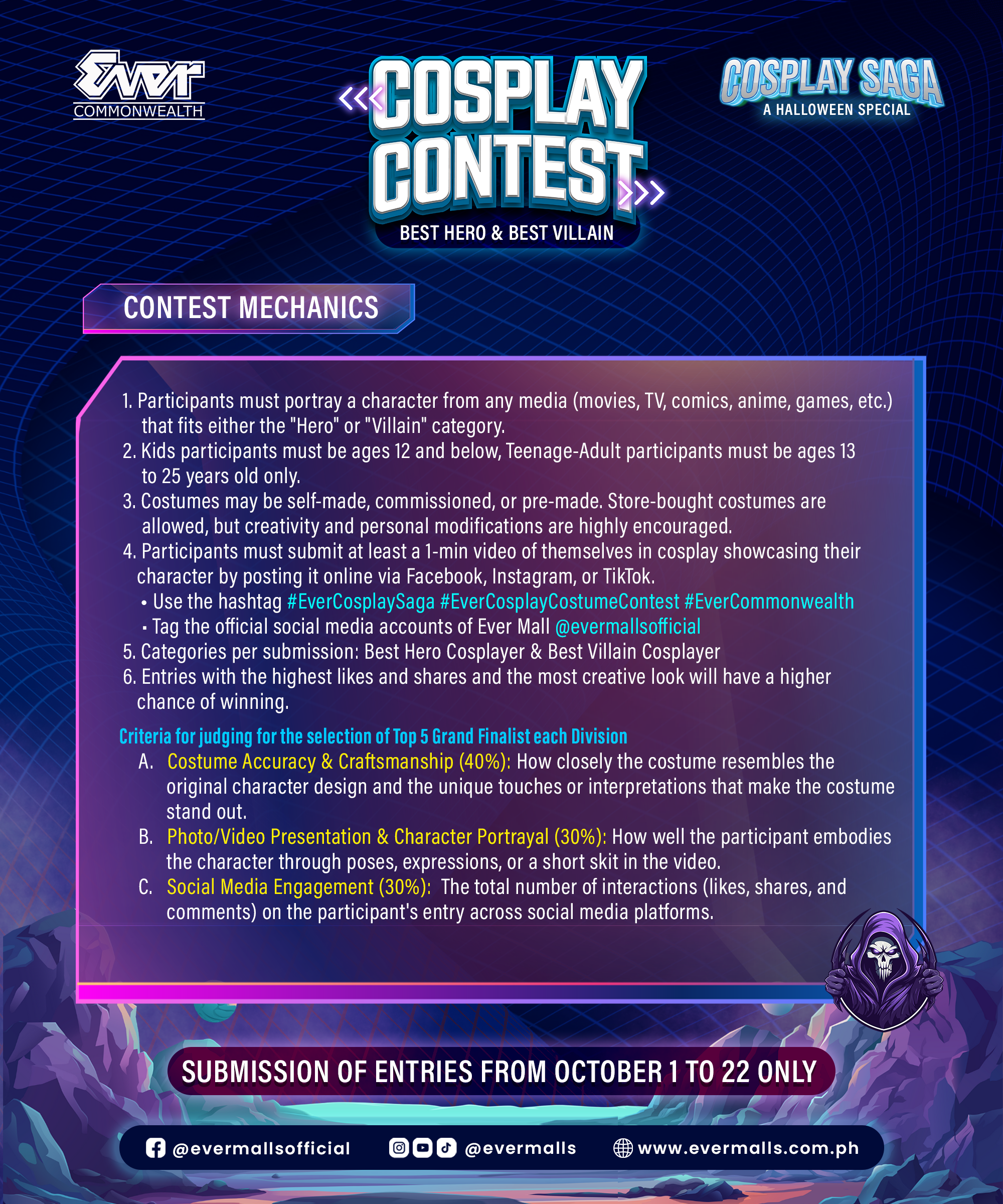 EVER COSPLAY SAGA: COSTUME CONTEST (October 2024)