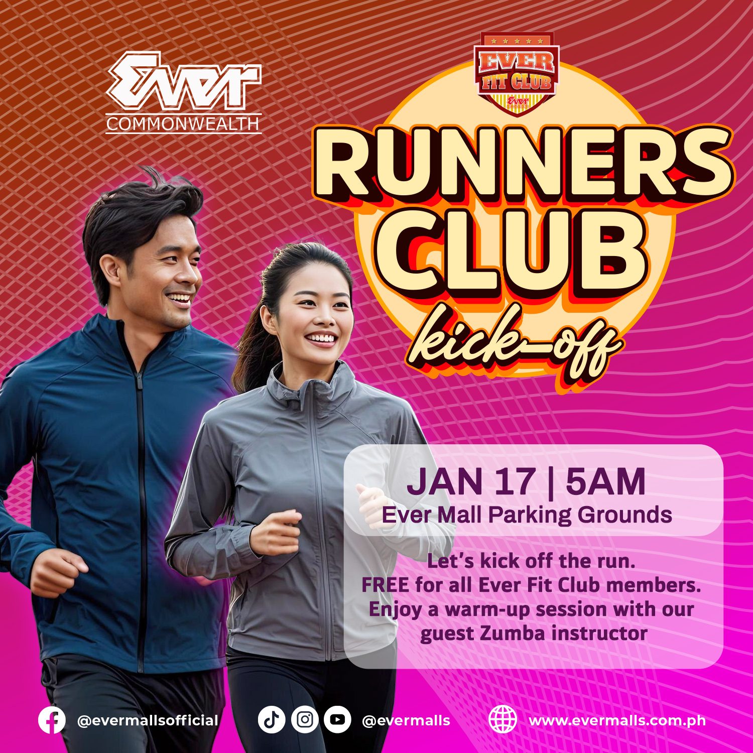 Runners Club Kick-Off - Ever Fit Club Program